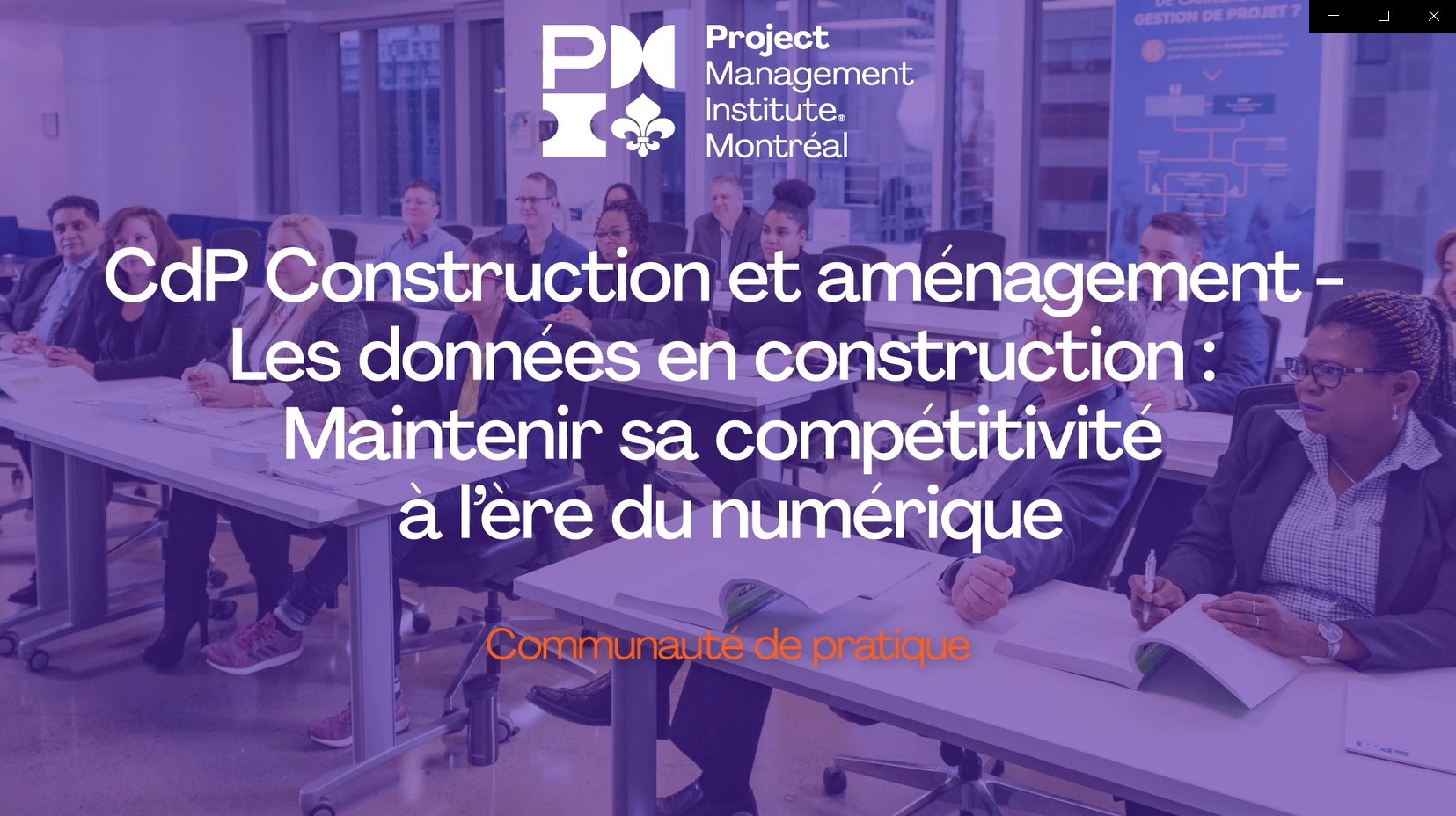 CdP Construction et aménagement - Les données en construction ...